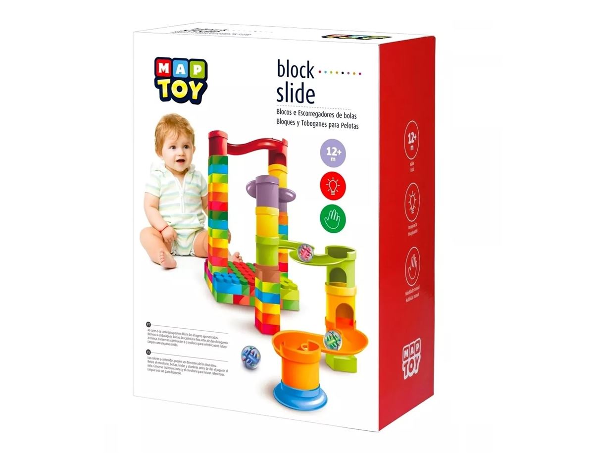 Blocks Slide - Map Toys - Brinquedos é na Bmtoys