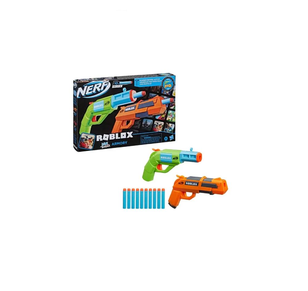 Nerf Roblox Jailbreak Armory Pack Com 2 - Habro - Brinquedos é na Bmtoys