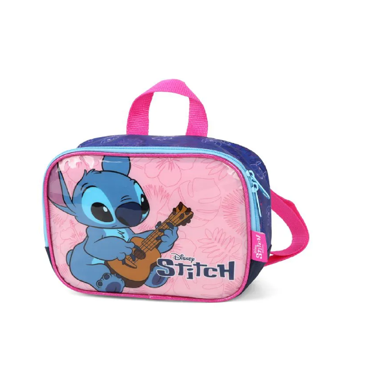 Lancheira Escolar Stitch Roxa - Luxcel - Brinquedos é na Bmtoys