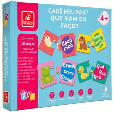 Coleção Pop - QC Pares Que Som Eu Faço - Brincadeira de Criança ...