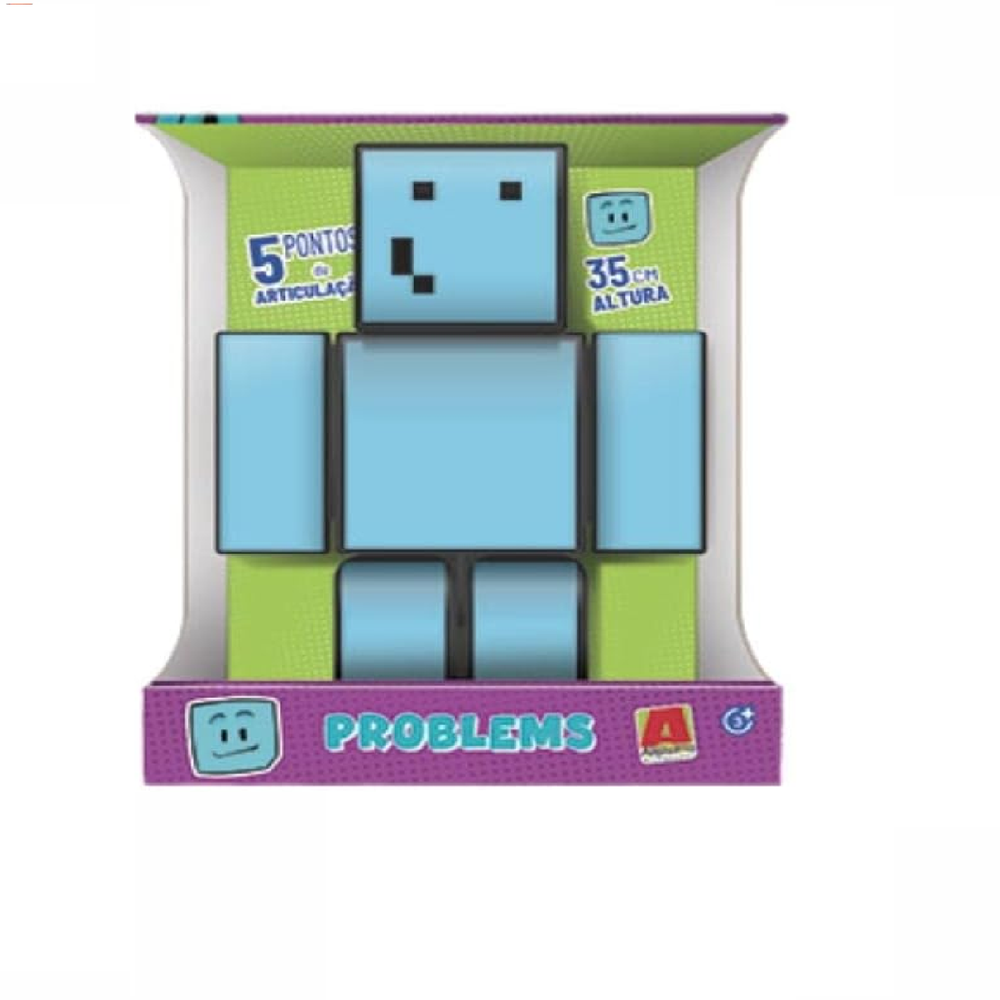 Boneco Problems Grande 35cm - Minecraft - Algazarra - Brinquedos é na ...