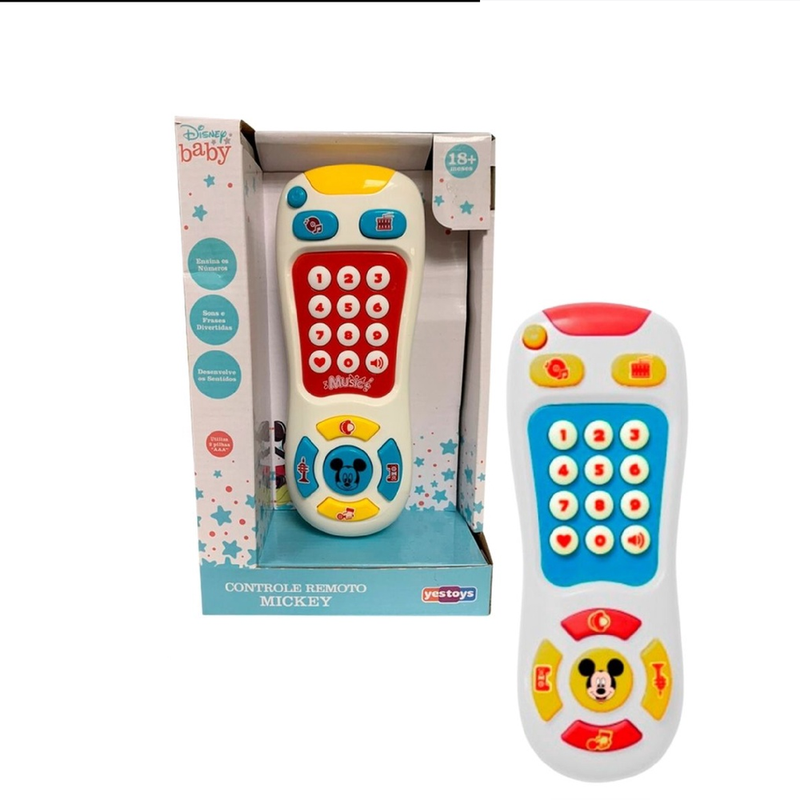 Controle Remoto Disney Baby Mickey - Yes Toys - Brinquedos é na Bmtoys